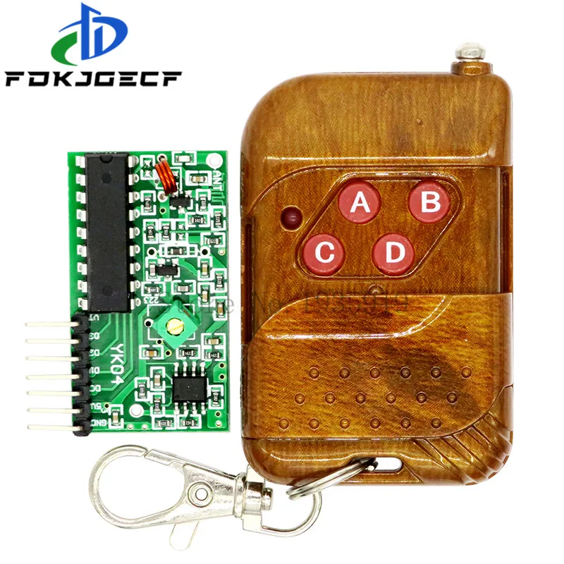 1set-IC-2262-2272-4-Channel-315Mhz-433Mhz-Key-Wireless-Remote-Control ...