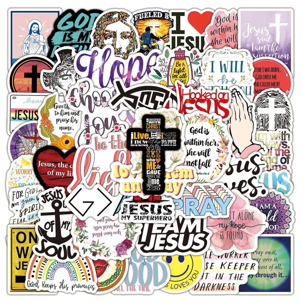 Jesus Stickers Graffiti | Phrases Stickers | Prayer Stickers | Toy ...