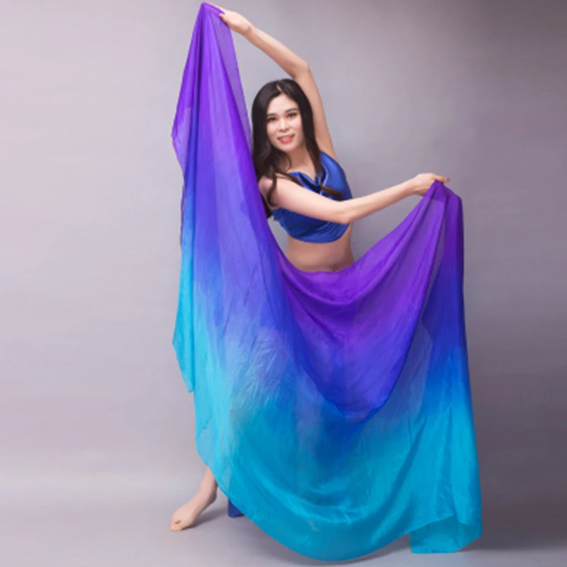 Silk Shawl For Belly Dancing Shawls Belly Dance Silk Veil Scarves Face Customized Hand Thrown ...