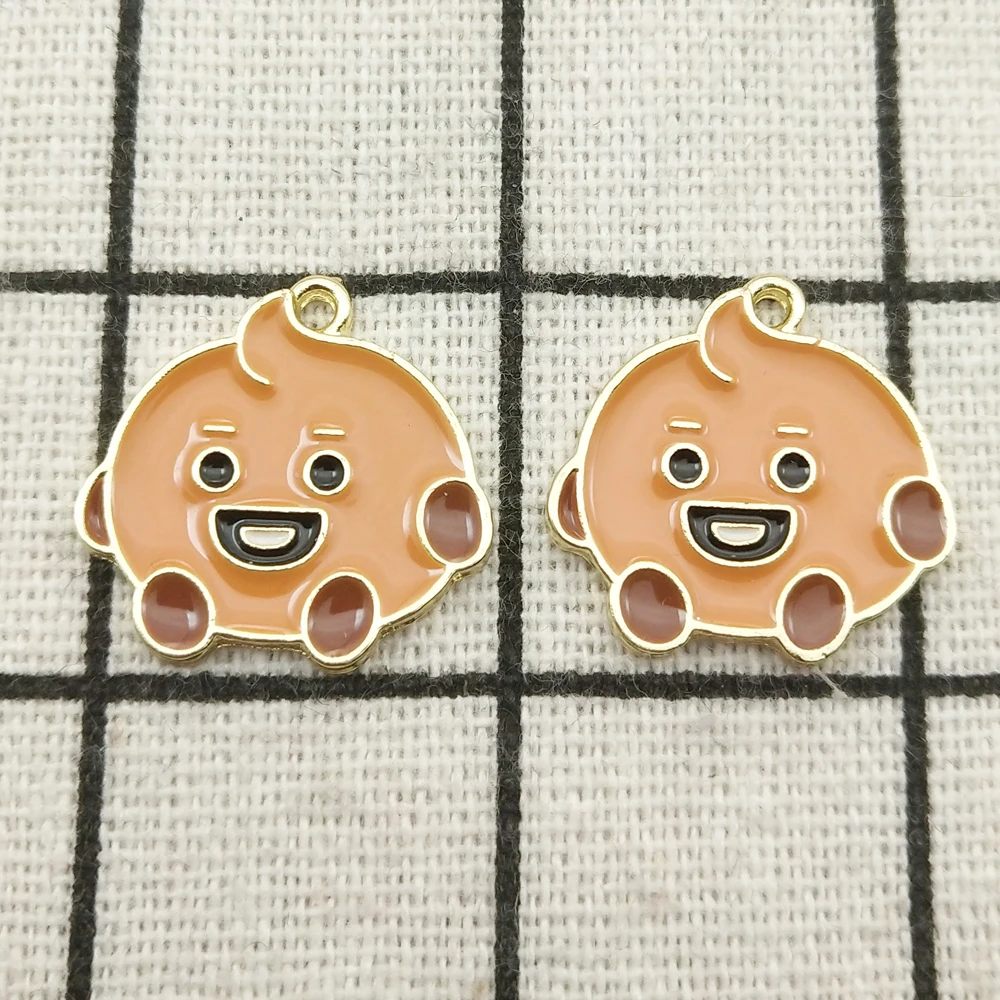 10pcs enamel cartoon charm jewelry accessories earring pendant bracelet ...