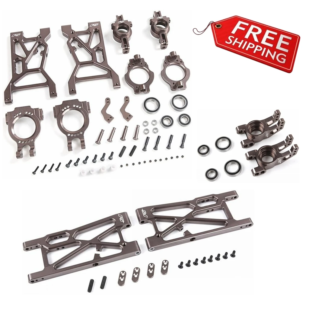 Metal Aluminum Alloy Front+ Rear Suspension arm set Wheel hub carrier ...