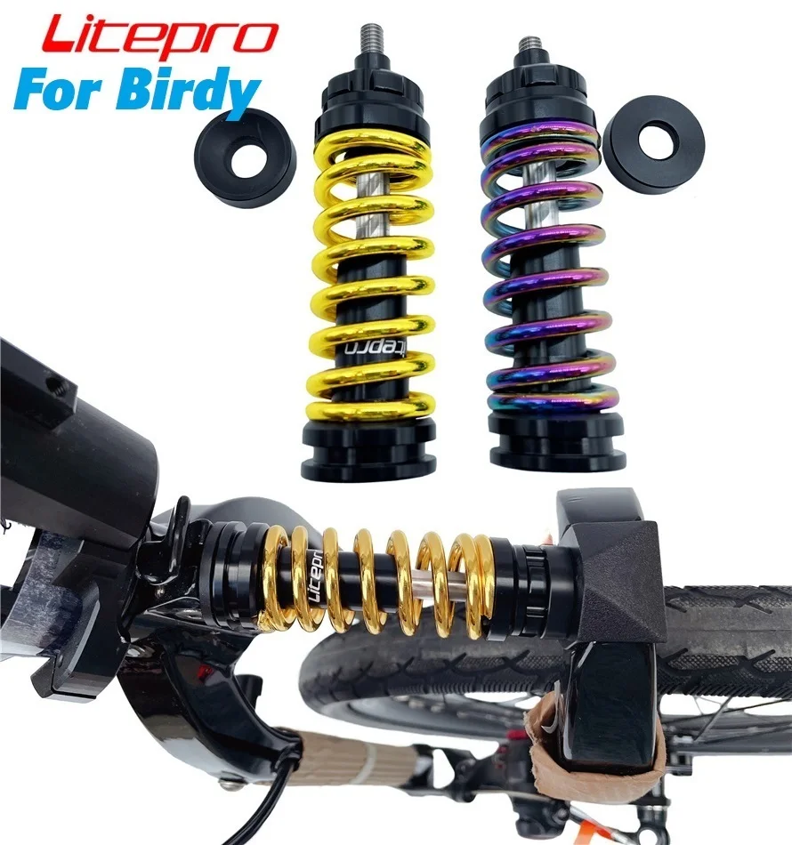 Litepro-For-Birdy-Folding-Bike-Front-Fork-Shocks-Adjustable-Damping ...