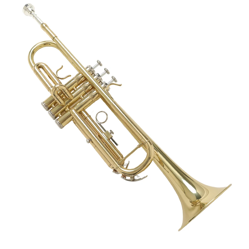 BATESMUSIC-Trumpet-Bb-Flat-Brass-trompeta-Exquisite-Durable-trompete ...