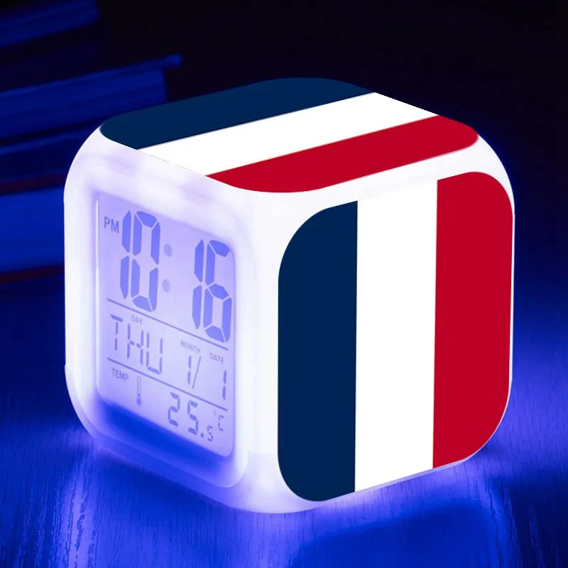 LED-Digital-Alarm-Clocks-7-Color-Flash-Luminous-French-Flag-of-France ...