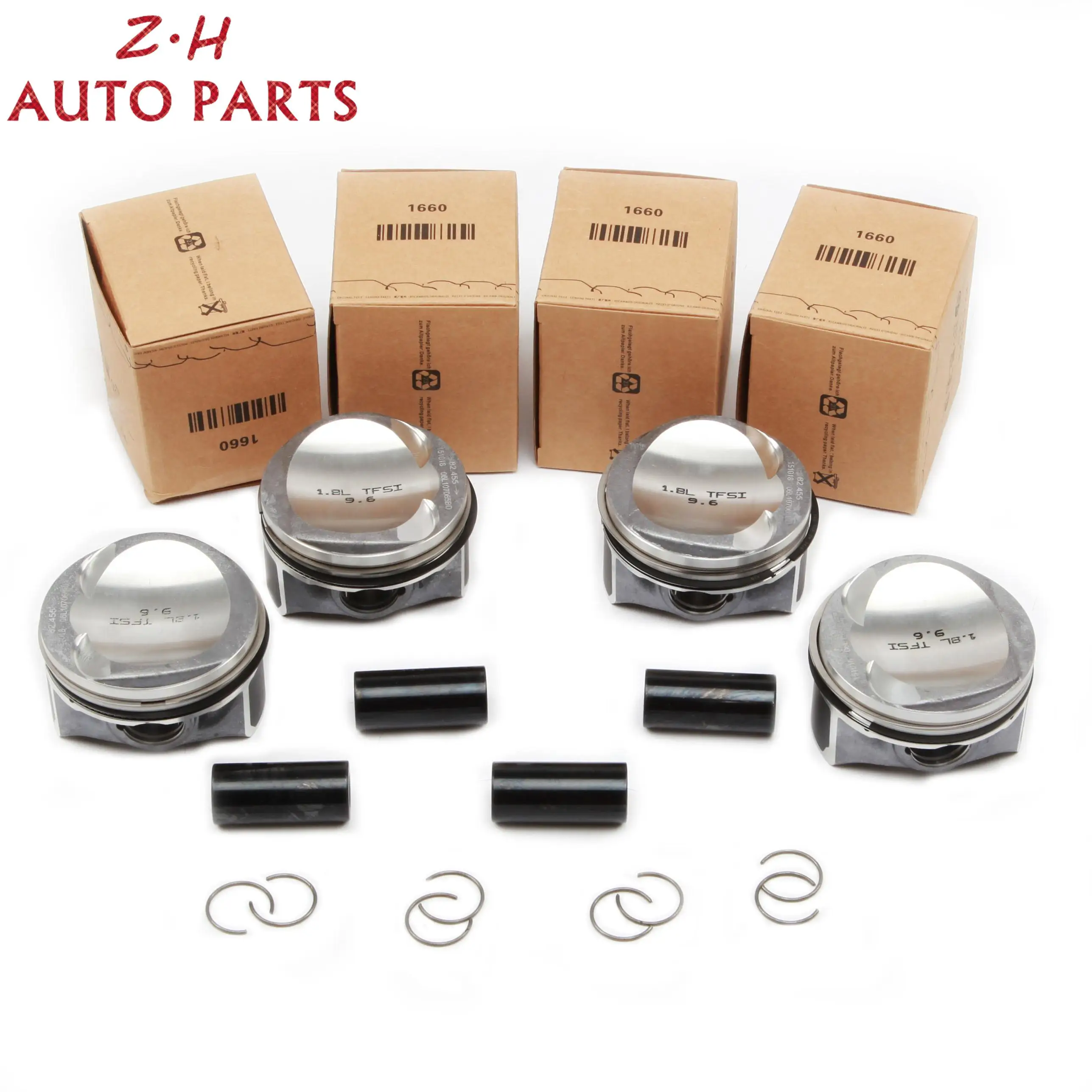 New Oversized 82.51+0.5MM Pistons & Piston Rings Set 06H 107 065BS For Audi A3 A4 A5 TT VW CC ...