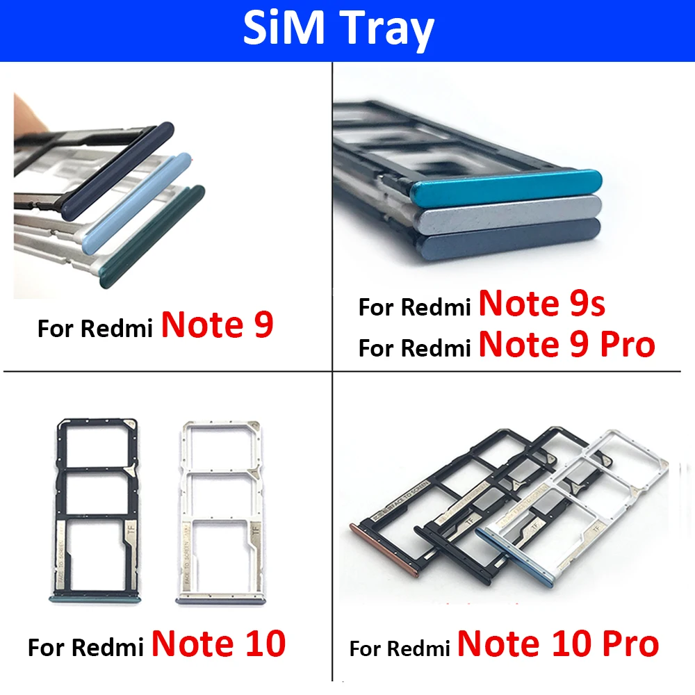 New-SIM-Card-Tray-Slot-Holder-For-Xiaomi-Redmi-Note-7-9-9s-10-Pro ...
