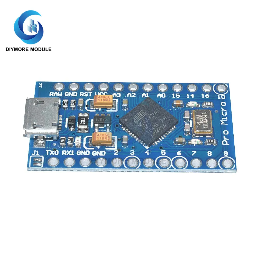 Pro Micro Módulo 16m Do Microcontrolador De Usb Atmega32u4 5v ...