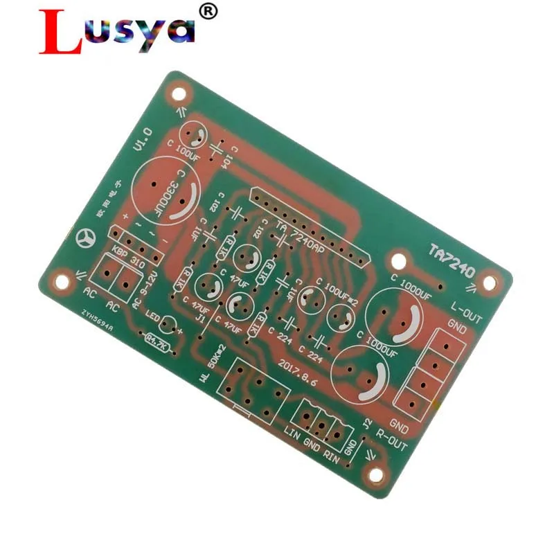 TA7240 2.0 ac 9 23vステレオチャンネルパワーアンプ基板pcb統合されたボリューム調整diy T0070|アンプ ...