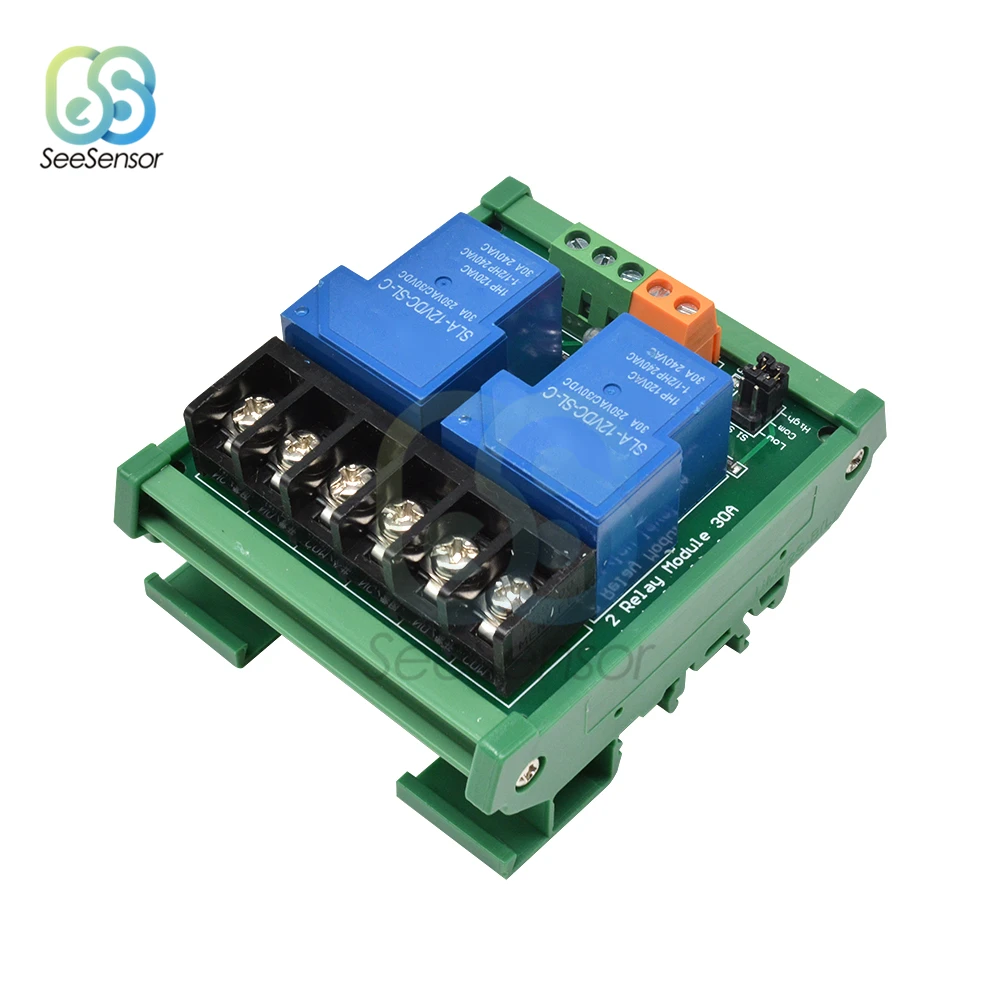 Generic Two 2 Channel Relay Module 30a With Optocoupler Isolation High Low Trigger For art Home ...