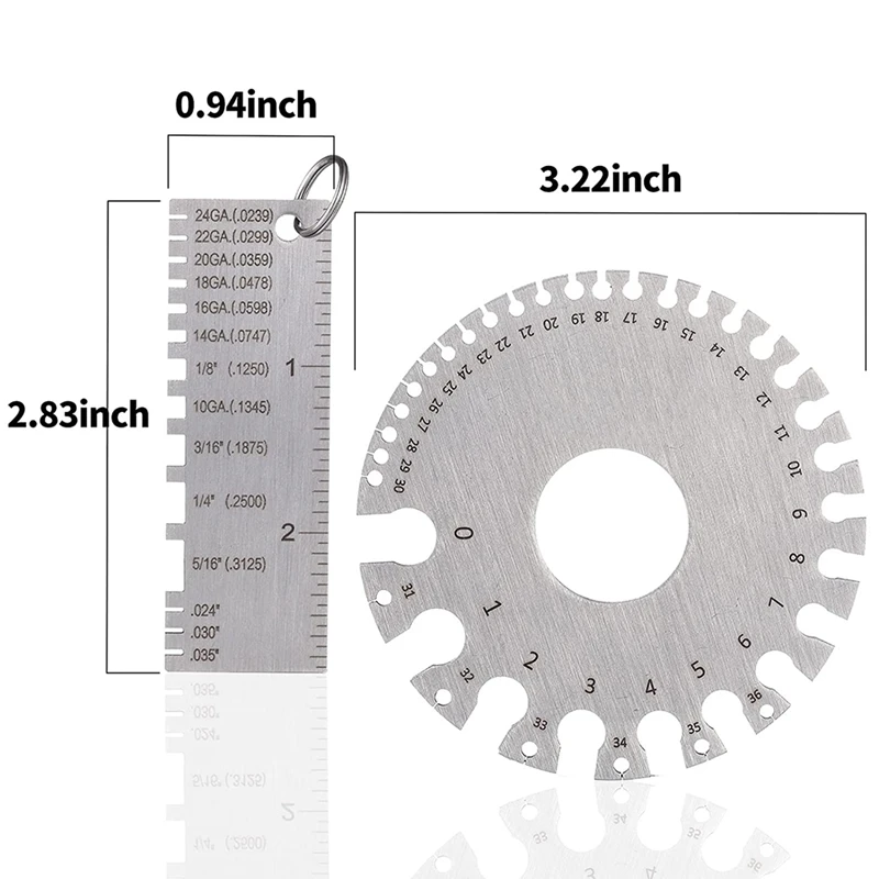 Sheet Metal Gauge Measuring Tool