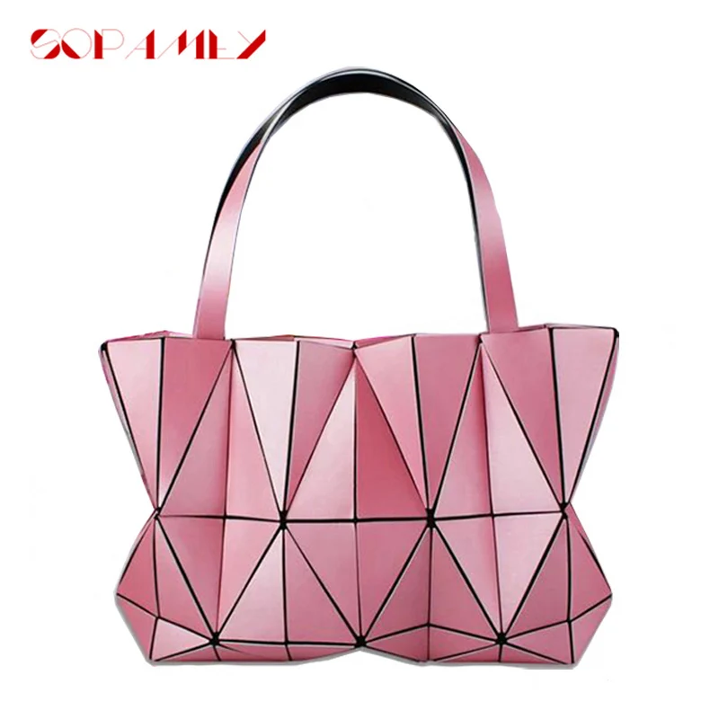 New Women Bags Luminous Geometry Shoulder Bags Diamond Totes Messenger ...