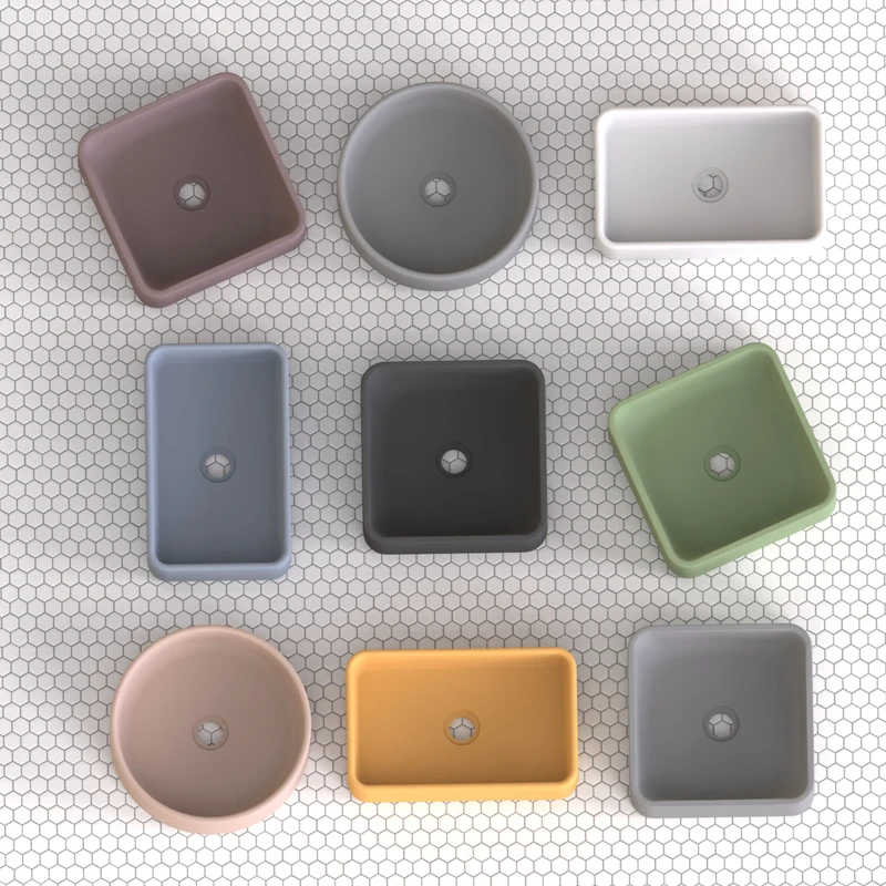 Concrete Sink Silicone Mold DIY Cement wash Basin big sink Home sink ...