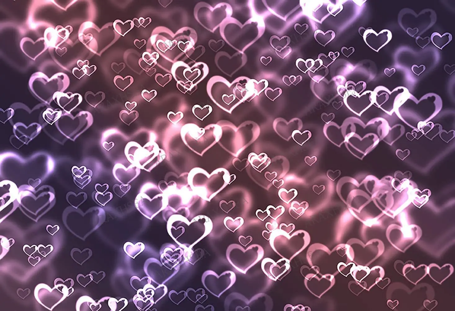 Beautiful 300 90s pink heart background in high resolution
