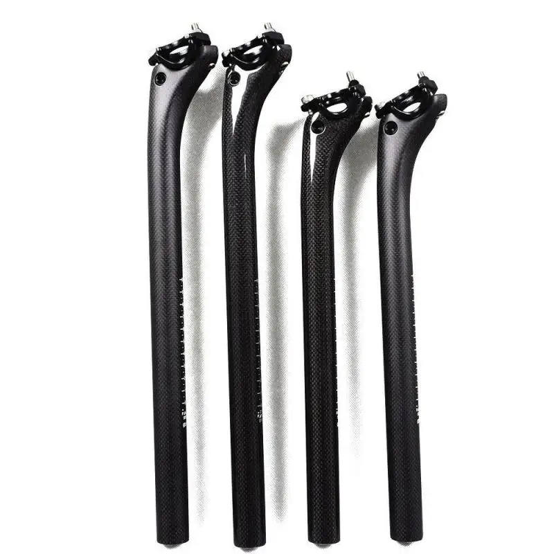 No Logo Bike Seatpost Carbon Fiber Road Bike Mountain Bike Offset Seat ...