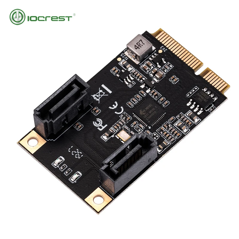 IOCREST-2-Port-SATA-III-Full-Height-Mini-PCIE-3-0-Gen3-High-Speed ...