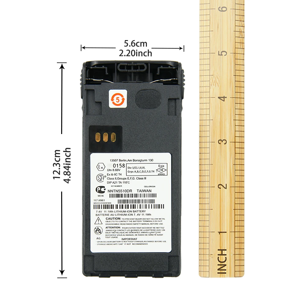 Внешний аккумулятор ATEX для Motorola GP329EX GP339EX PTX760EX GP340 ...