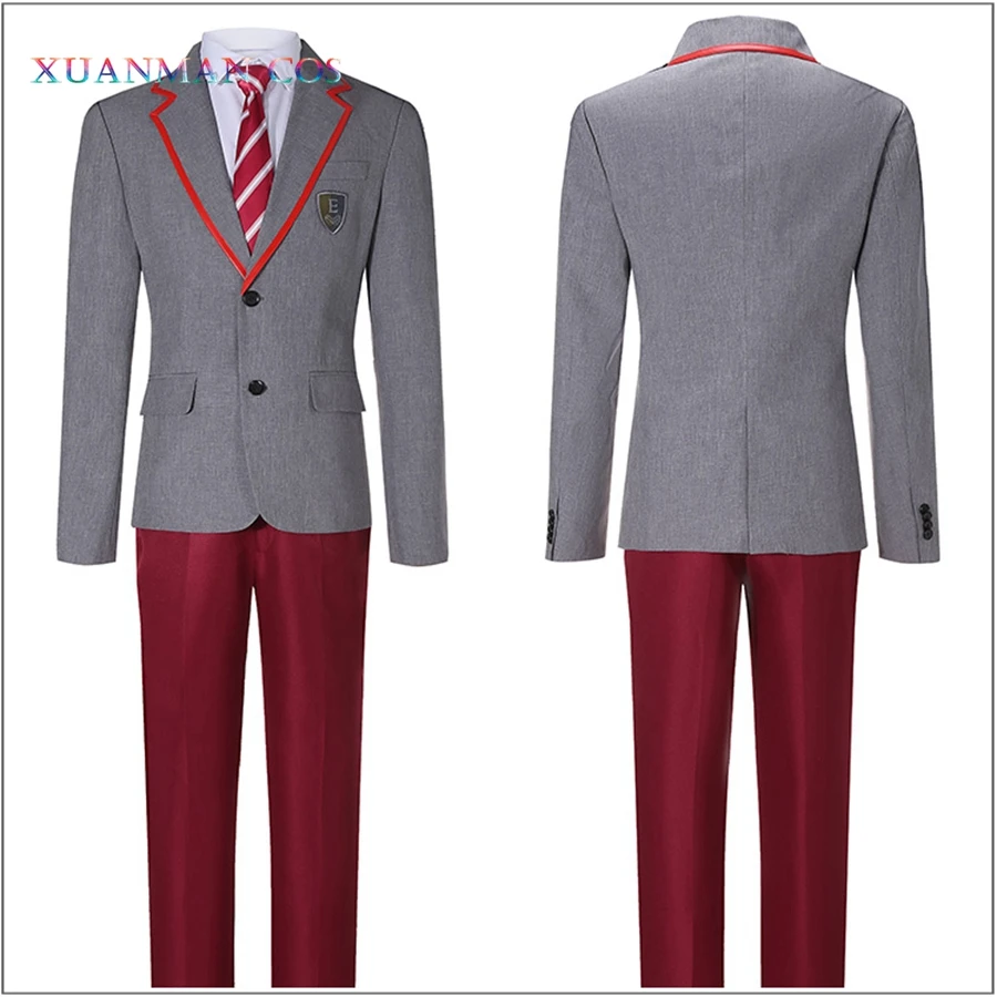 Tv Series Elite School Uniform Gray Cosplay Costume Custom Women's Men ...