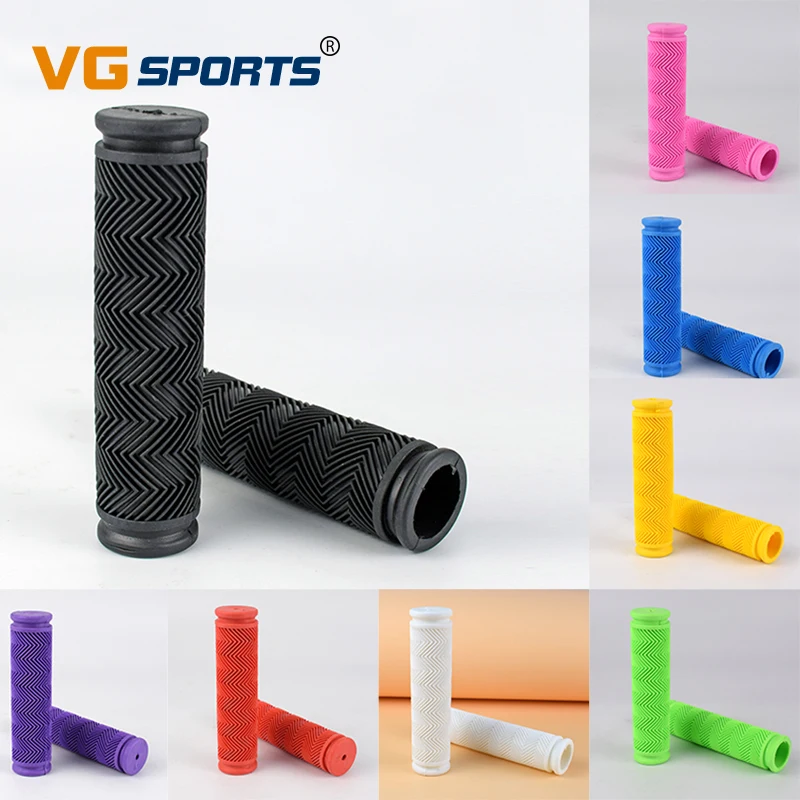 1pair-Rubber-Bicycle-Handlebar-Grips-MTB-Mountain-Road-Bike-Grips-BMX ...