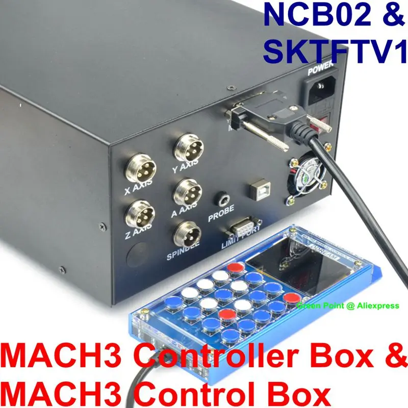 Mach3 Usb Pote 4 Axis Controller Box Ncb02 Cnc Engraving Machine ...