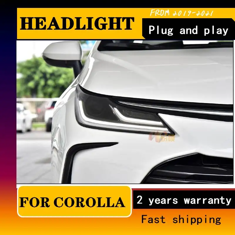 Car-Styling-For-Toyota-Corolla-2019-2020-2021-Headlight-LED-DRL-LED ...
