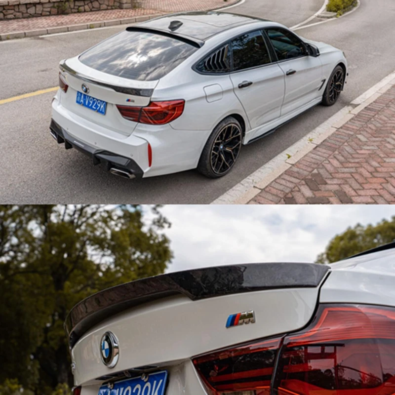Carbon Fiber Rear Trunk Boot Lip Wing Spoiler for BMW 3 Series GT F34 ...