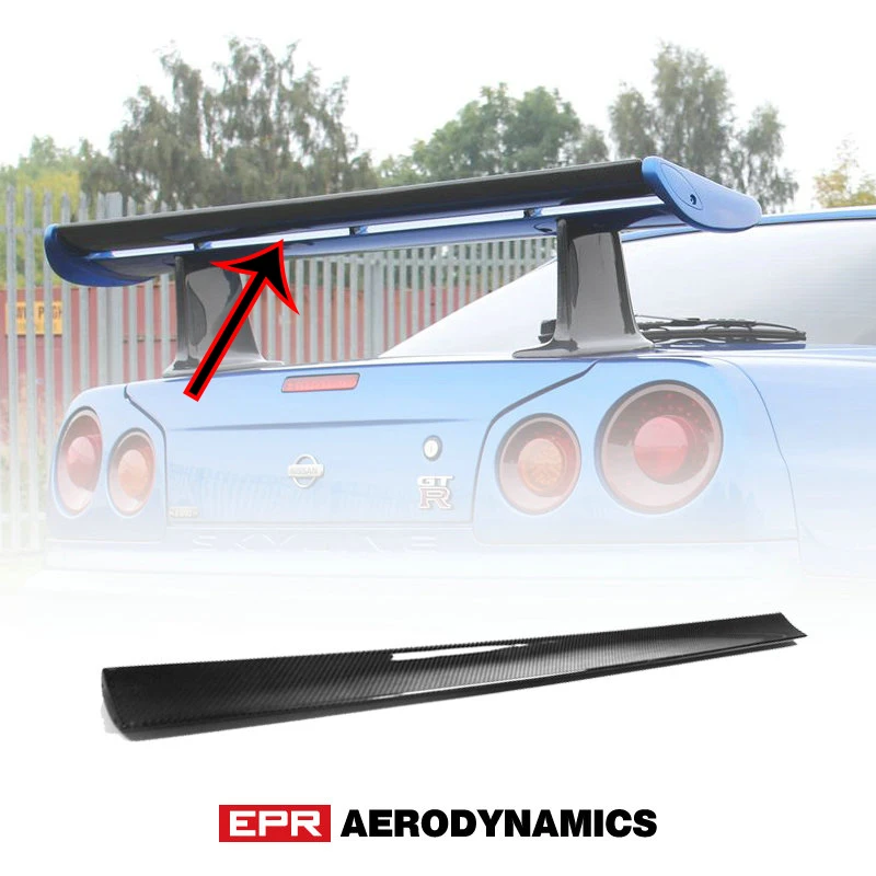 Car Accessories For Nissan Skyline R34 GTR OEM Carbon Fiber Spoiler ...