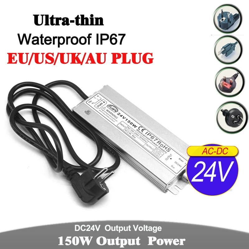 Waterproof Ip67 Power Supply Dc12v Dc24v 60w 72w 100w 120w 150w ...