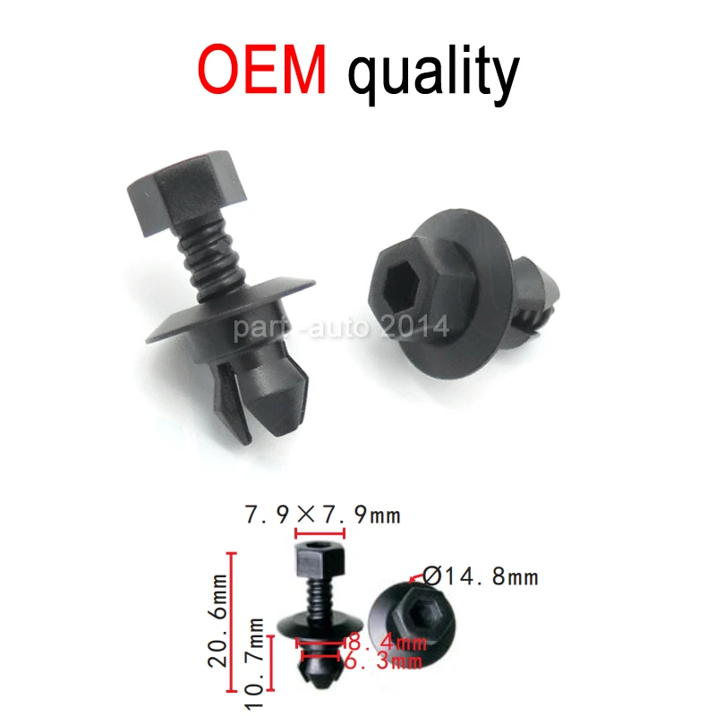 Clip de moldura para Panel basculante VW, pieza OEM 100/500, 3C0853934 ...