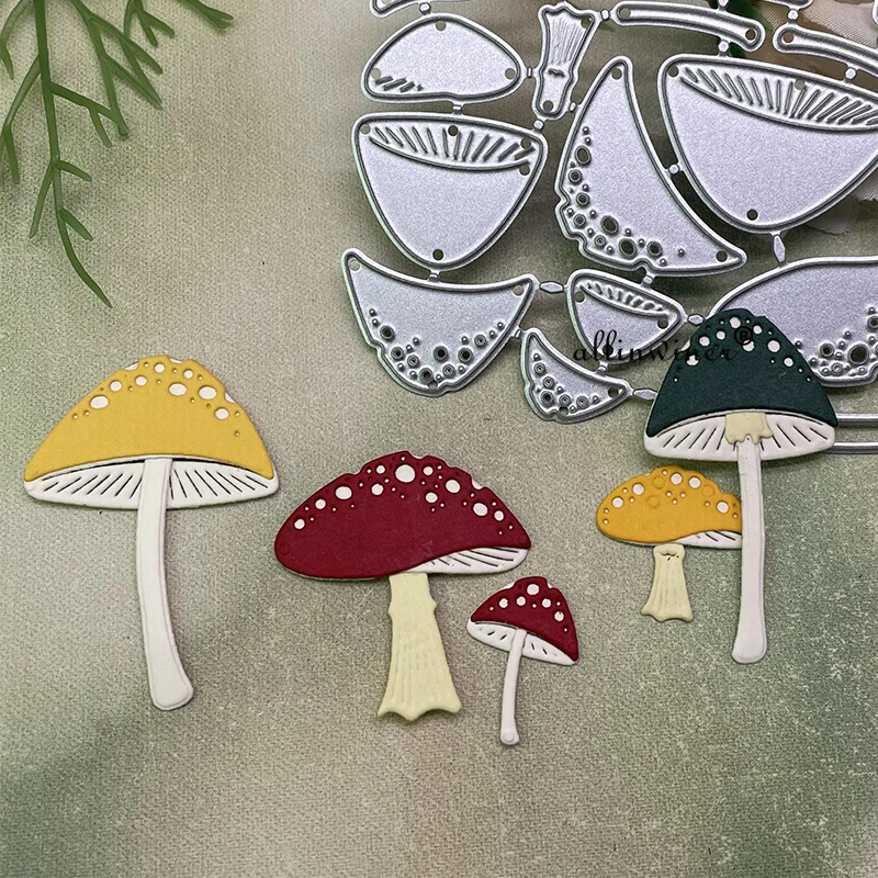 New Mushroom decoration DIY Craft Metal Cutting Die Scrapbook Embossed ...
