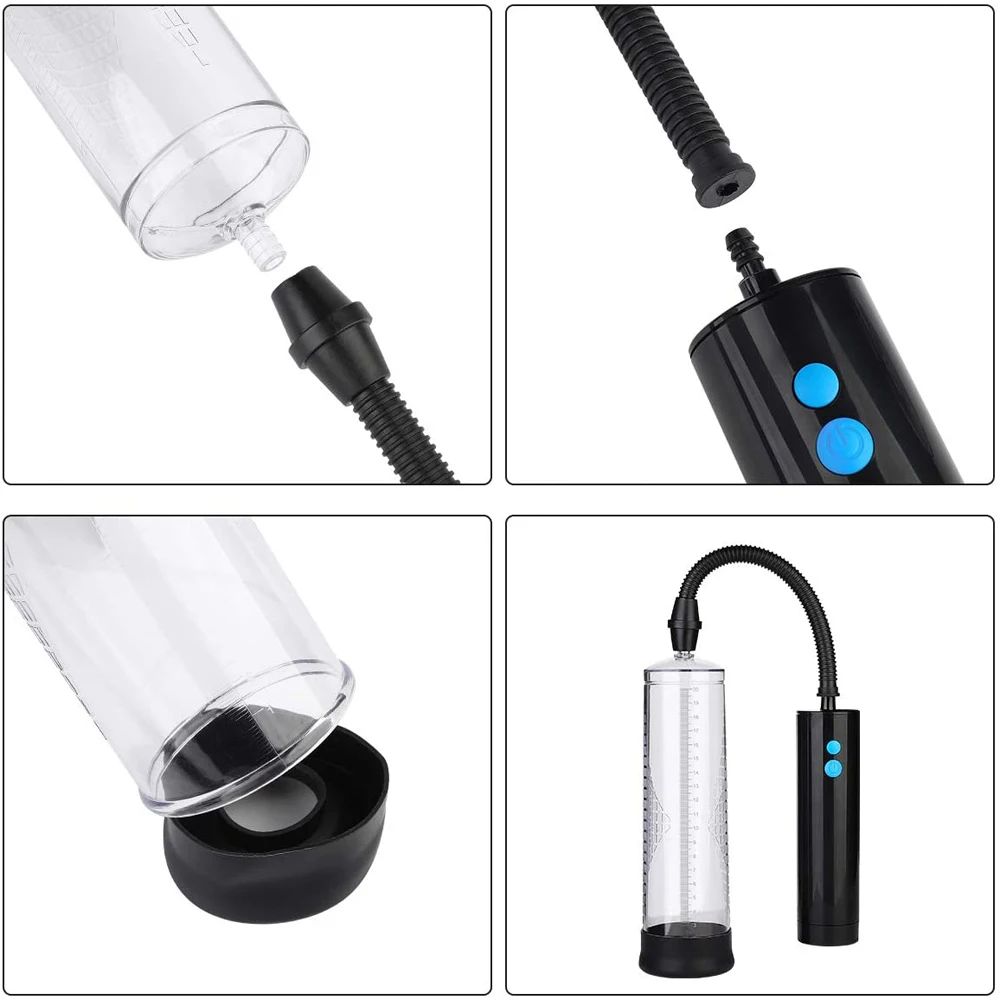 Pump only -Pompe à pénis automatique avec 3 intensités d'aspiration, pompe à vide électronique ...