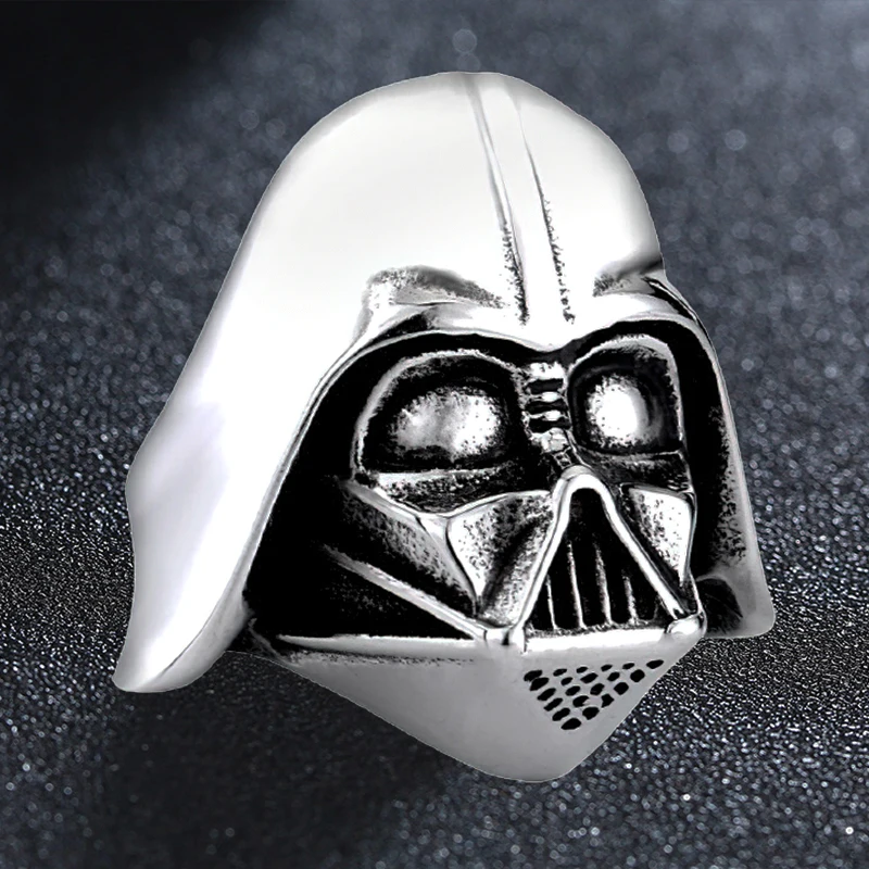 316L Stainless Steel War Starr Rings Classic Jedi Symbol Ring Metal ...