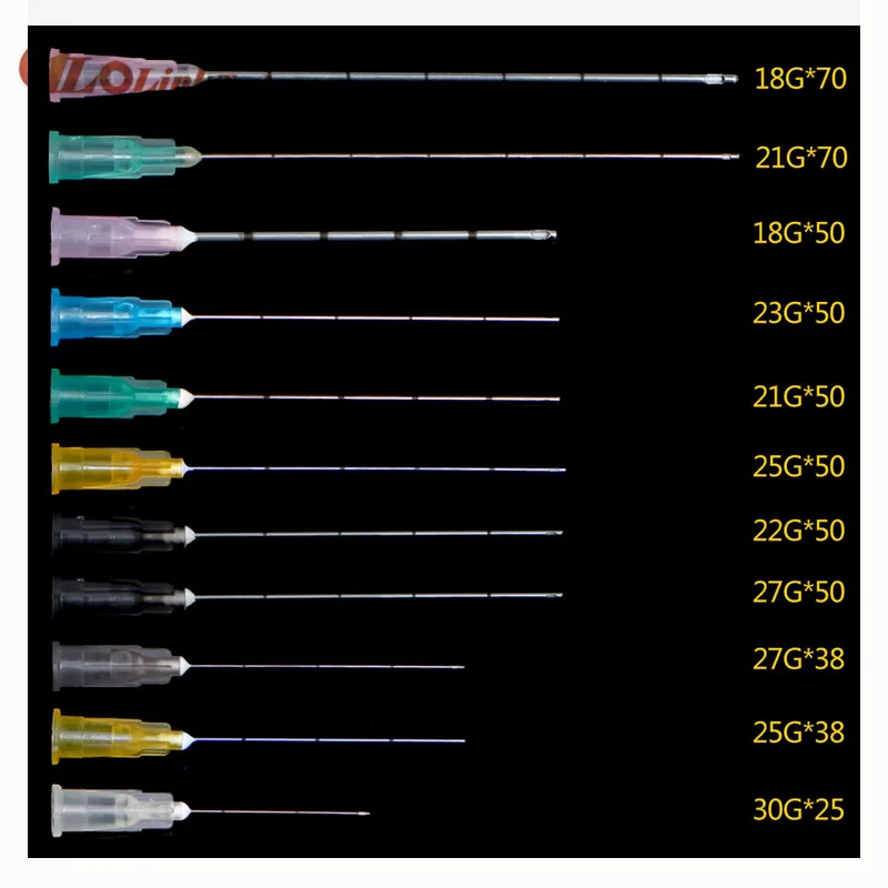 Fine Micro Cannula Needle Tips 25G/27G/30G Plain Ends Notched Endo ...