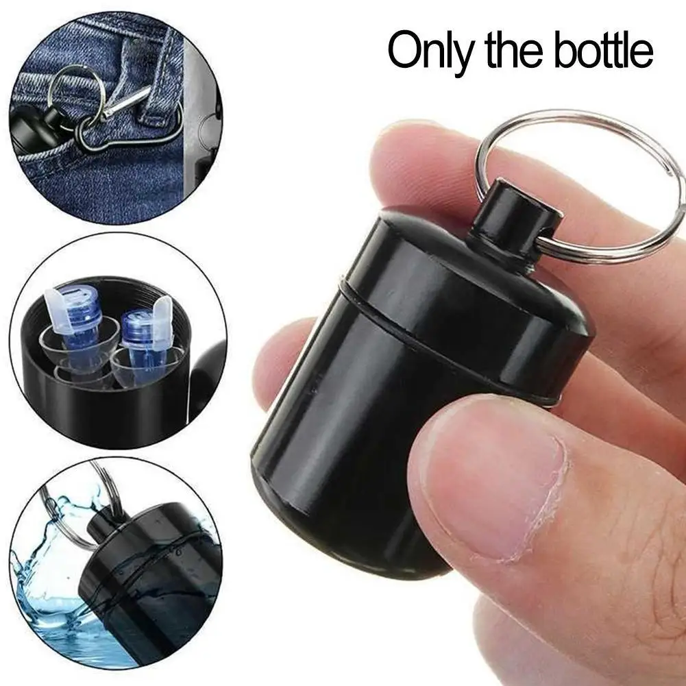 Mini Waterproof Alloy Pill Box Case Bottle Cache Drug Holder Container ...