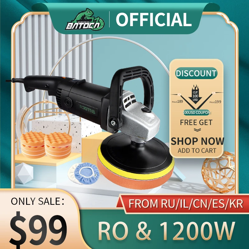 Batoca Electric Rotary Car Polisher 1200w Ro Car Polishing Machine ...
