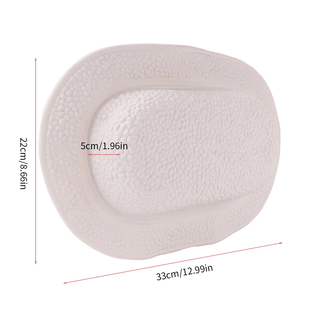 White -Oreiller de bain Spa à succion, accessoires de Jacuzzi, oreiller ...