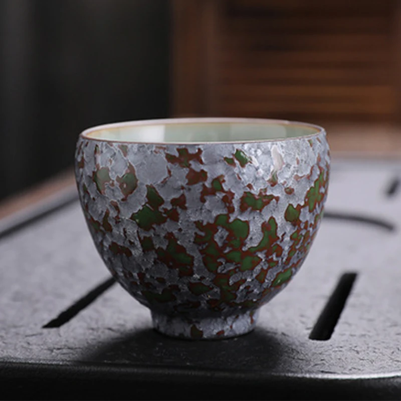 110ml-Retro-Kiln-Turned-Silver-Spot-Tea-Cup-Large-Iron-Tire-Teacup ...