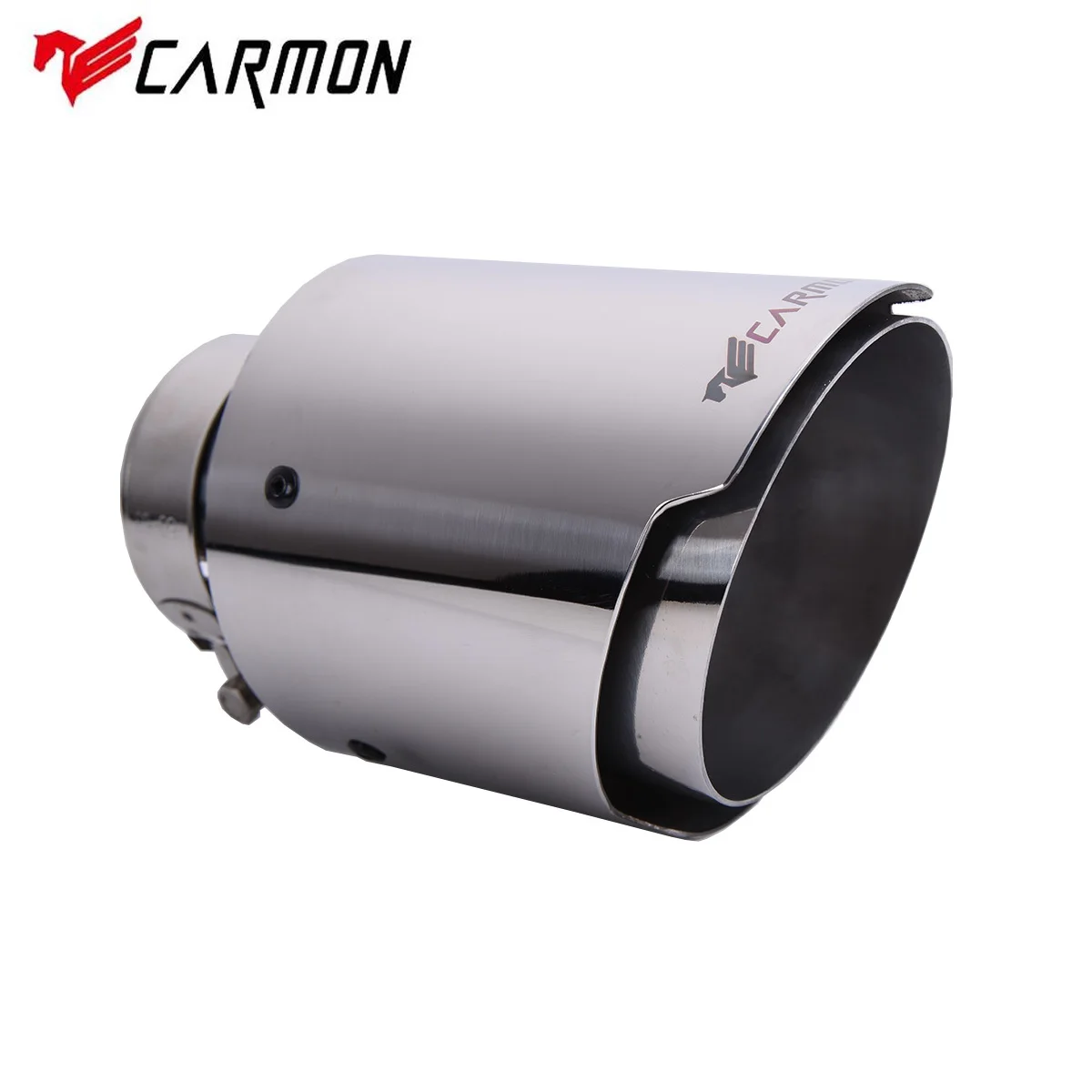 Carmon-Car-Universal-Stainless-Steel-Exhaust-Tip-Silver-Color-Tail-Pipe ...