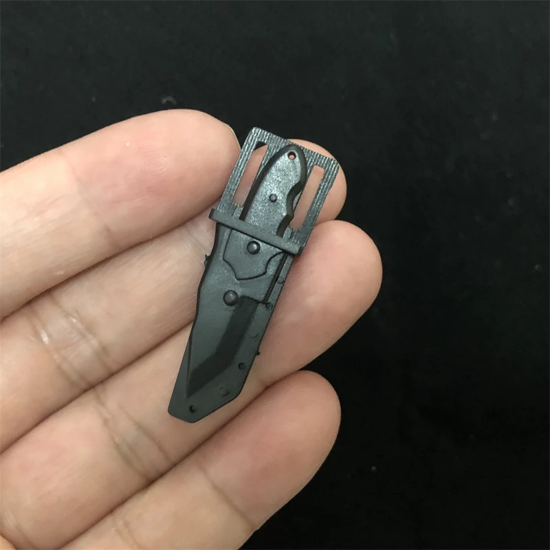 1-6-Scale-Plastic-Tactical-Knife-and-Scabbard-Model-Black-Classic ...