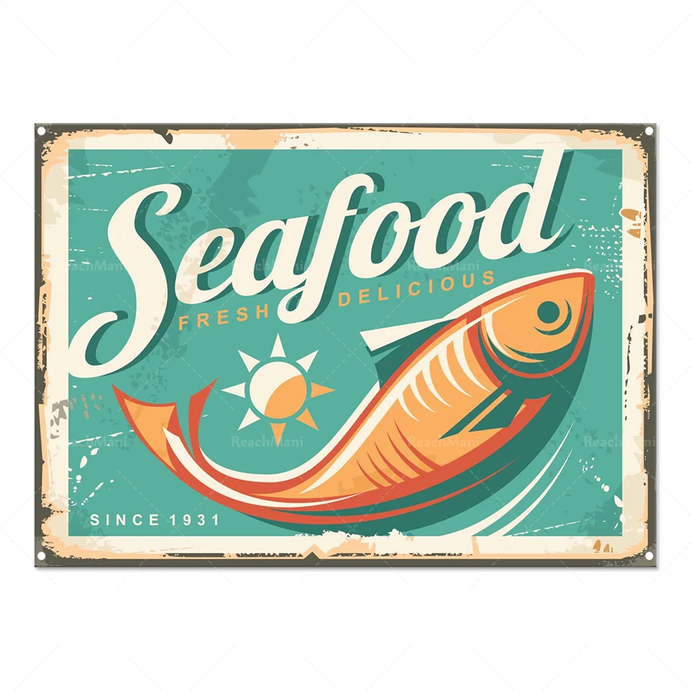Seafood Restaurant Sign