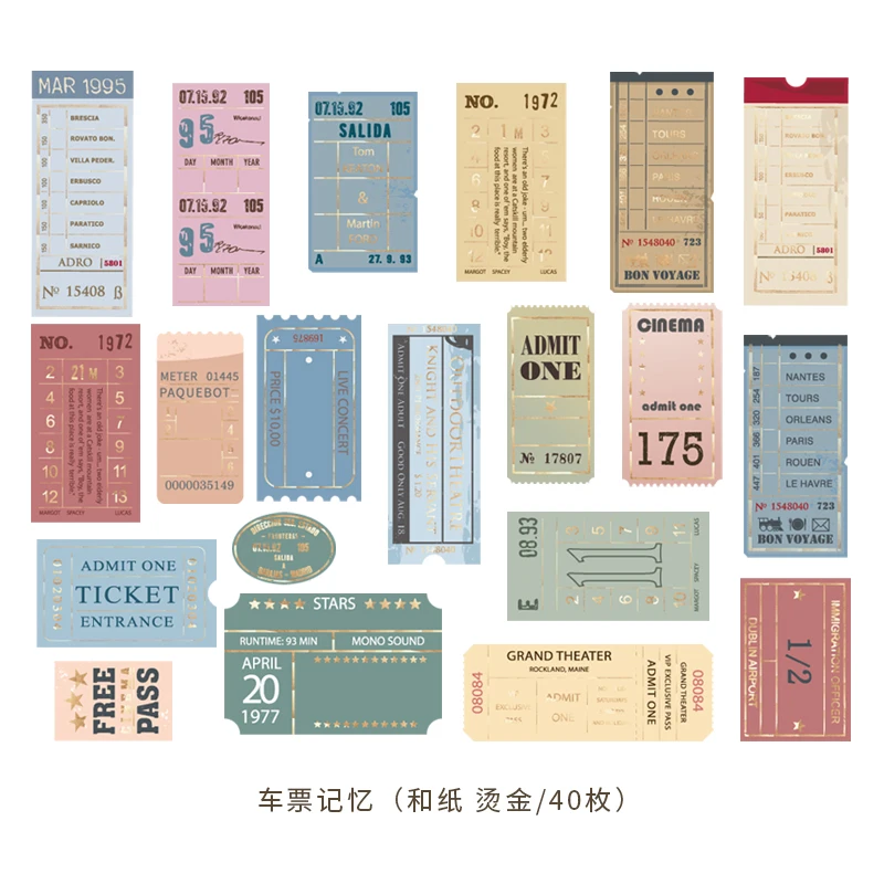 Paper & Party Supplies Stickers, Labels & Tags Letter Ticket Sticker ...