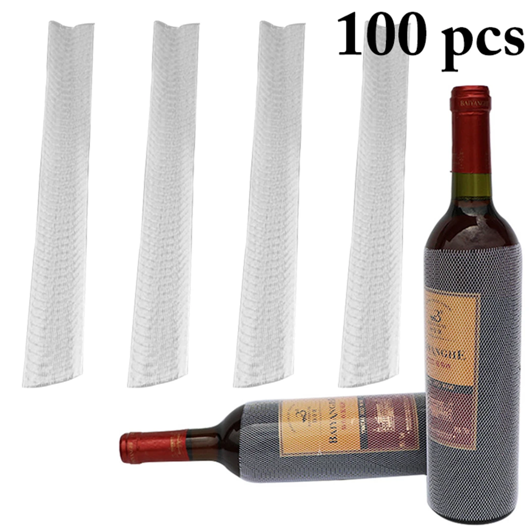 PE-plastic-prevent-friction-Wine-Bottle-Sleeve-Protection-Net-Cover ...