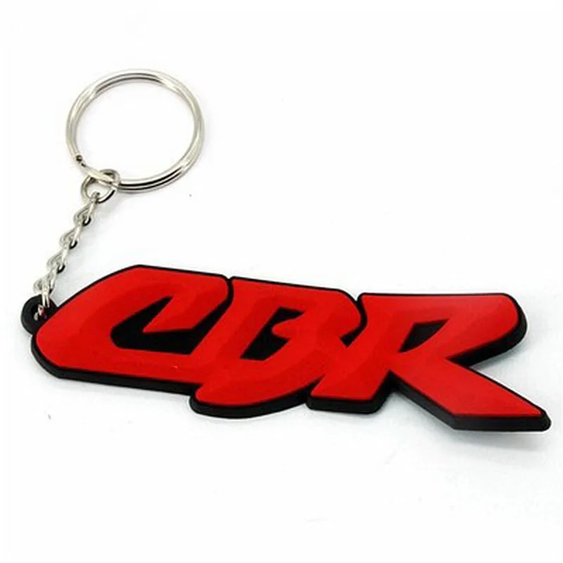 Rubber Motorcycle Ring Key Chain cool keychain 3D Soft For Honda CBR ...