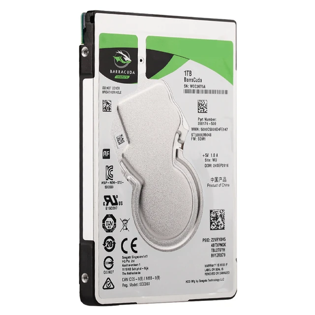 Original HDD For Seagate BarraCuda 1TB 2.5" SATA 128MB 5400RPM For Internal Hard Disk For ...