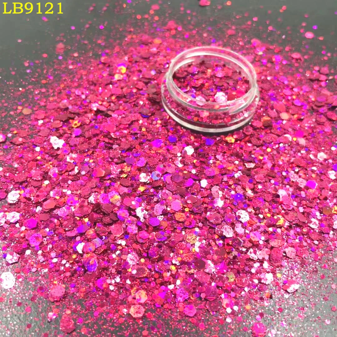 1kg 1000g 24 Color Sparkly Flower Pink Glitter Powder Bulk Mixed Size ...