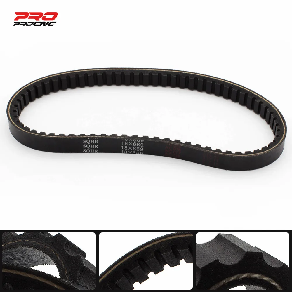 Rubber-Drive-Belt-669-18-30-Reinforced-Belt-for-4-stroke-Scooter-Moped ...