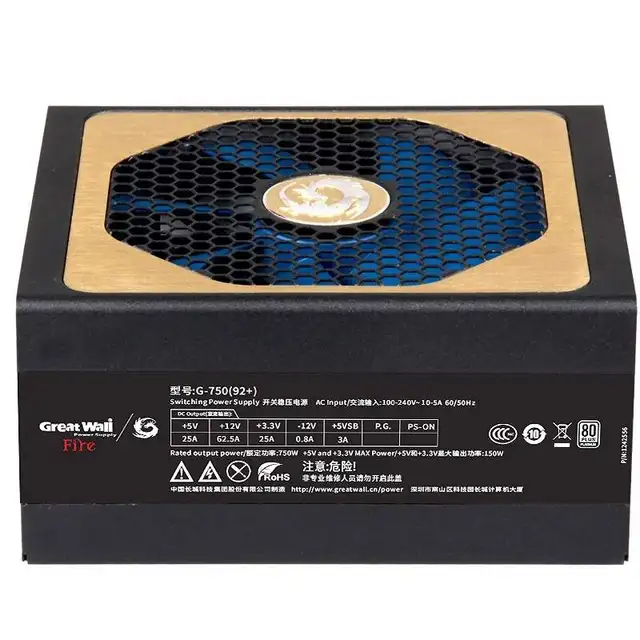 Original PSU For Great Wall Fire Full Module 80plus Platinum Silence ...