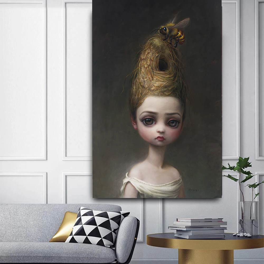 Citon Mark Ryden《queen Bee》canvas Art Oil Painting Artwork Poster ...