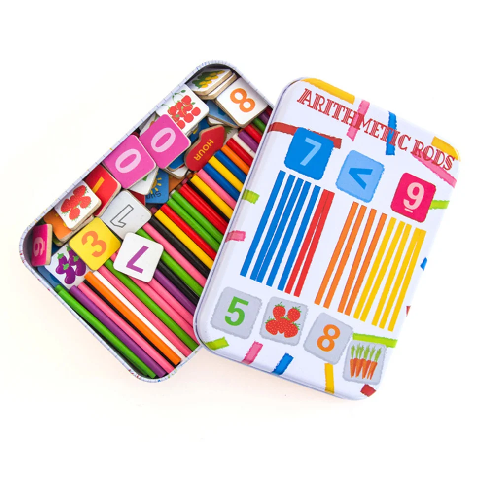 1 Set Kids Arithmetic Rods Kids Counting Rods Educational Arithmetic ...