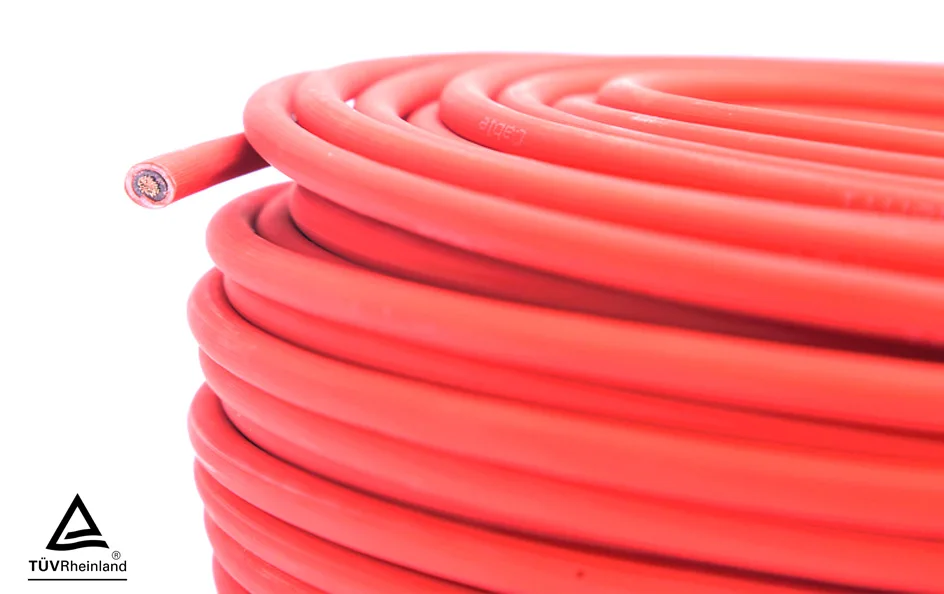 Black and Red a pair-12 AWG 4mm2-1m -Fil de câble solaire 16-14-12-10-8 ...