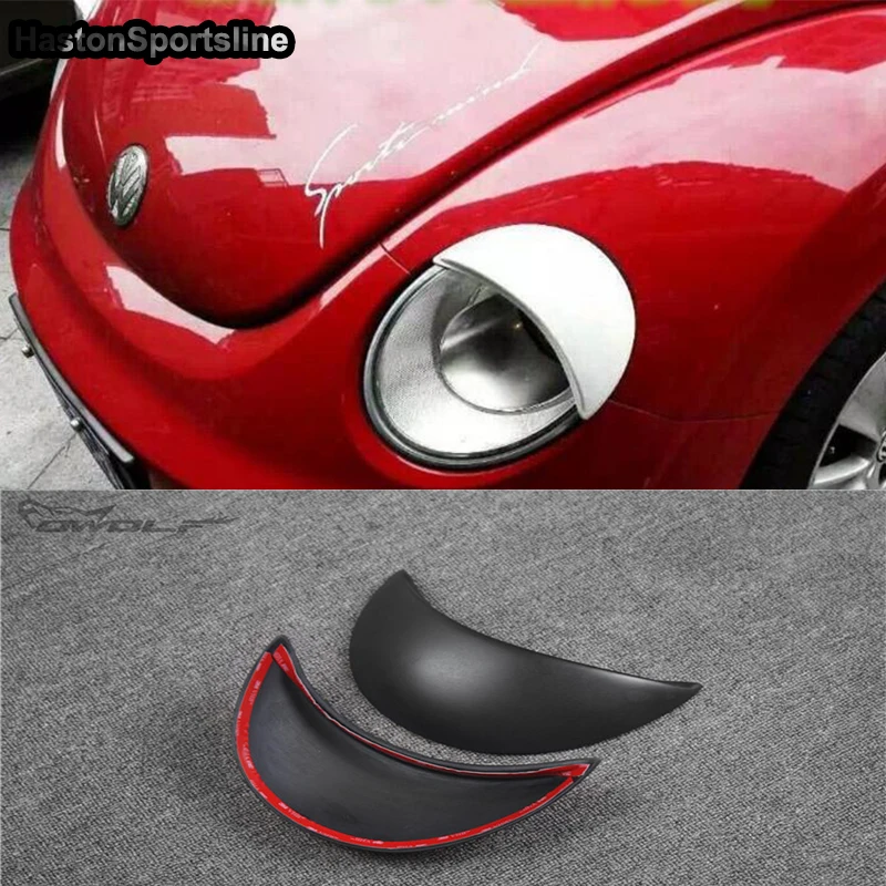 Beetle-Fiberglass-FRP-Primer-Headlight-Eyelid-Trim-Headlamp-Eyebrow-for ...